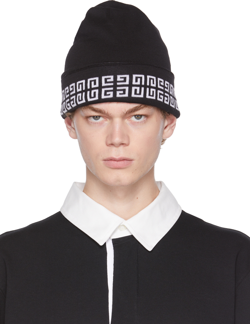 Givenchy Black Reversible 4G Beanie Givenchy