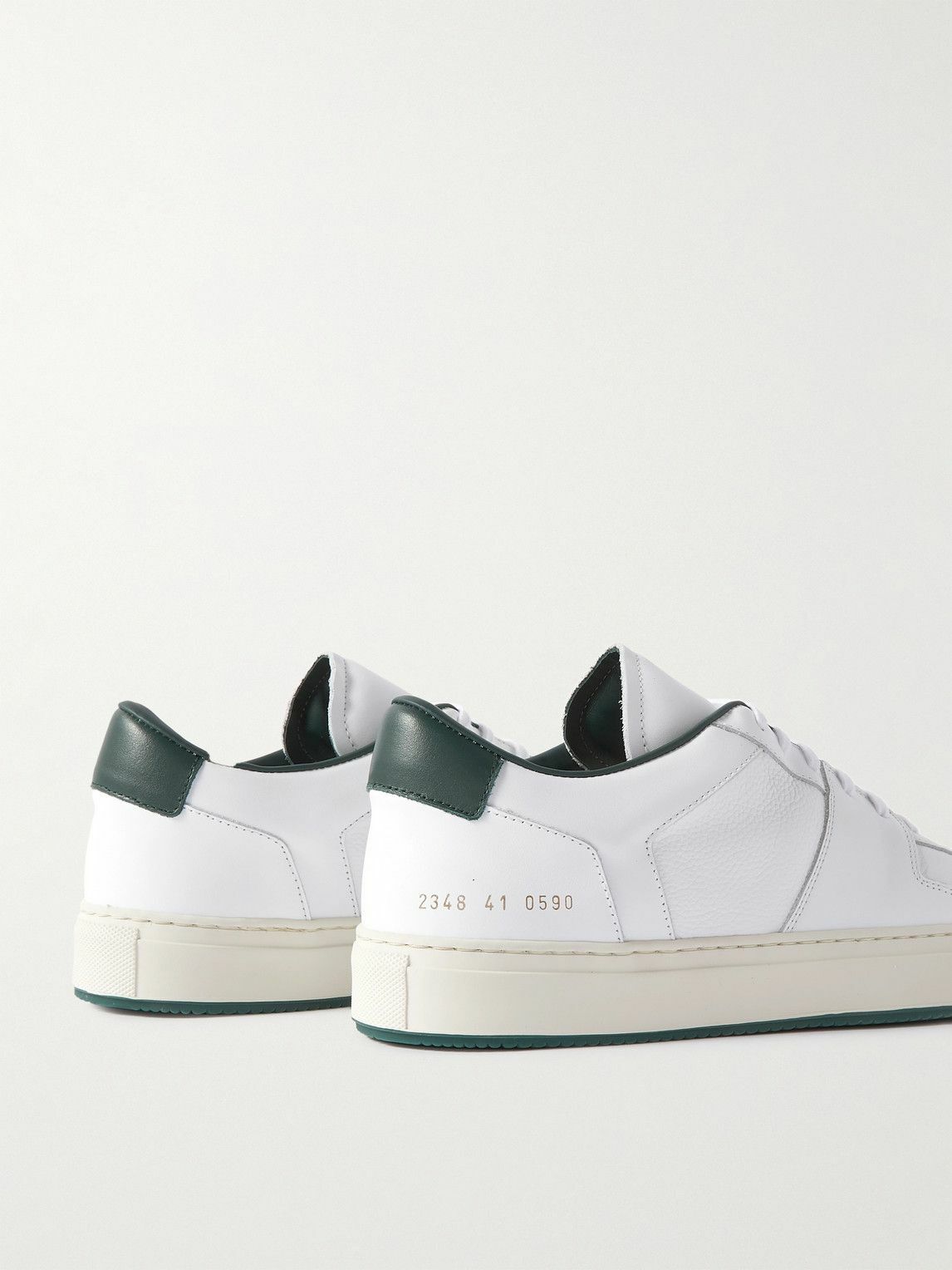 Common Projects - Decades Leather Sneakers - White Common Projects
