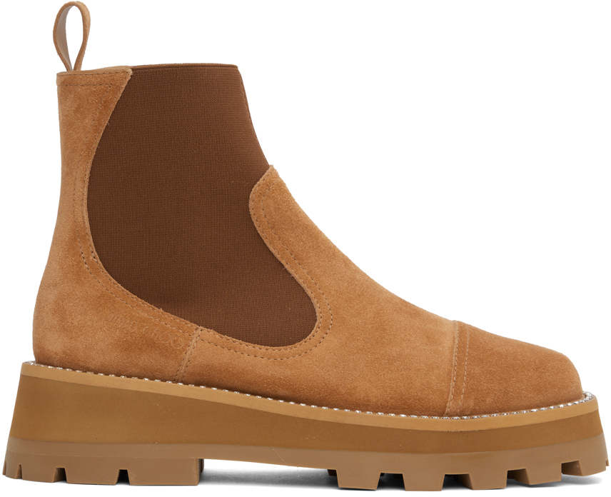 Jimmy Choo Tan Clayton Chelsea Boots Jimmy Choo