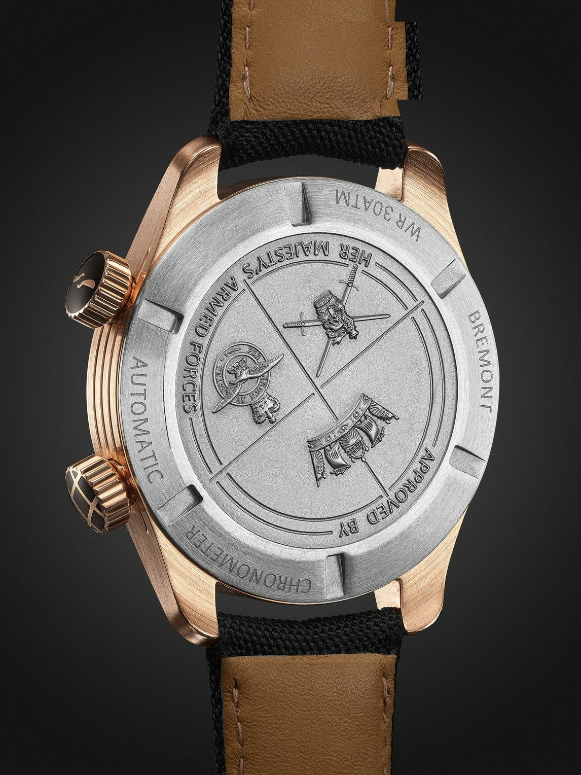 Bremont - Argonaut Automatic 42mm CuSn8 Bronze and Sailcloth Watch, Ref ...