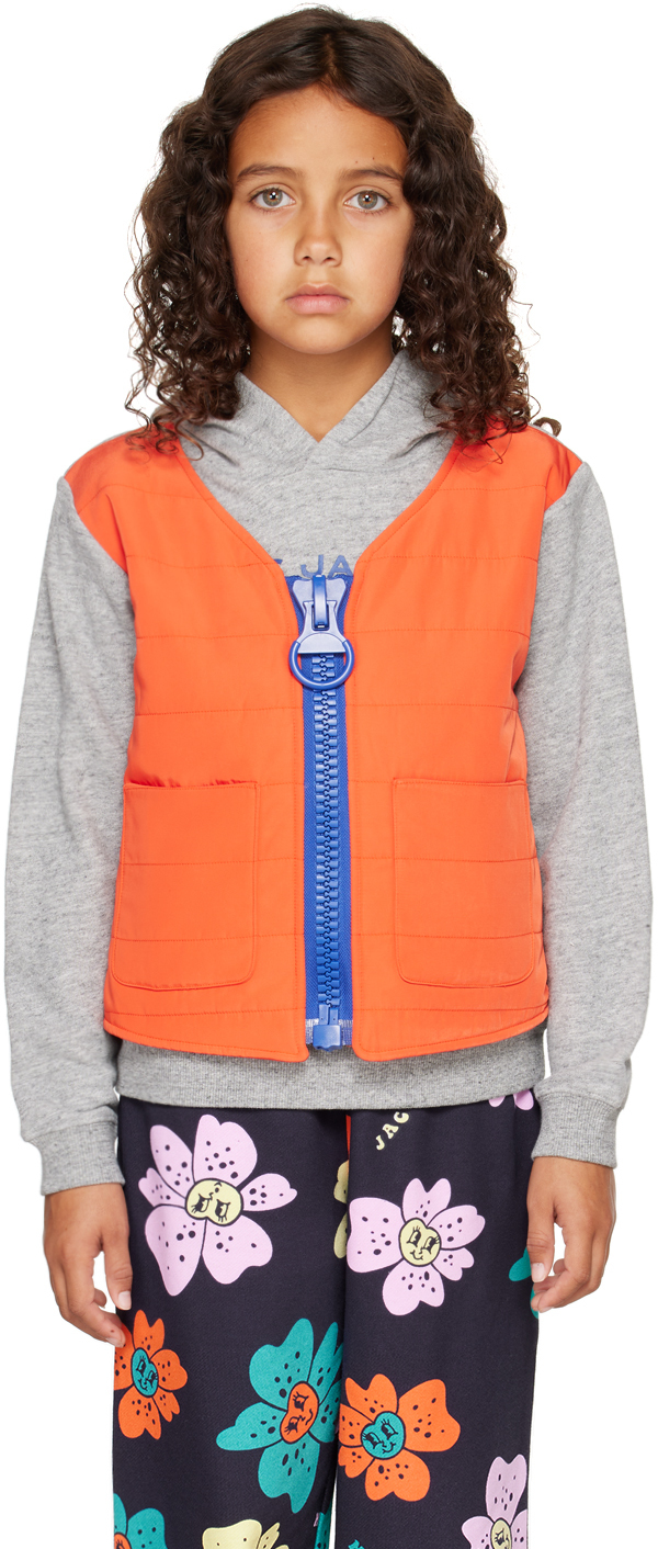 Marc Jacobs Kids Gray Layered Hoodie Marc Jacobs