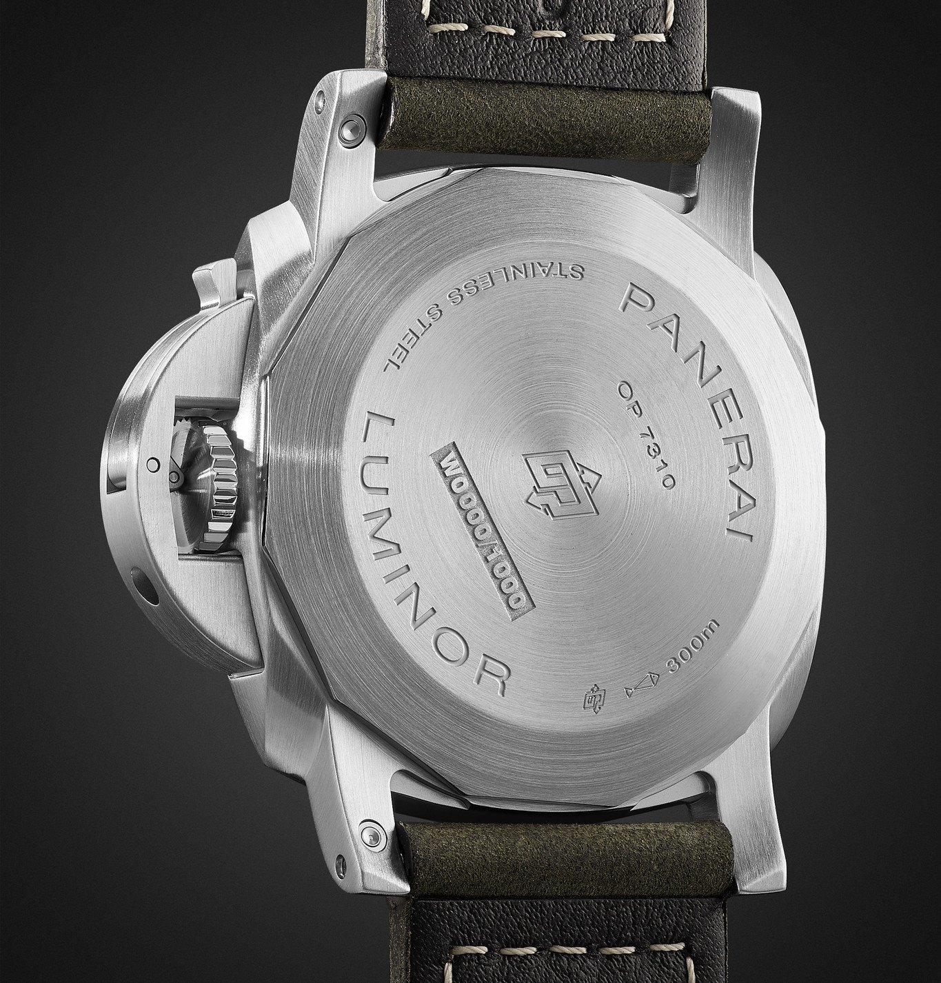 Panerai - Luminor Marina Automatic 44mm Stainless Steel and Suede Watch ...