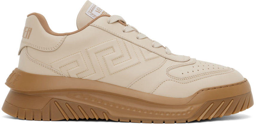 Versace Beige Greca Odissea Sneakers Versace