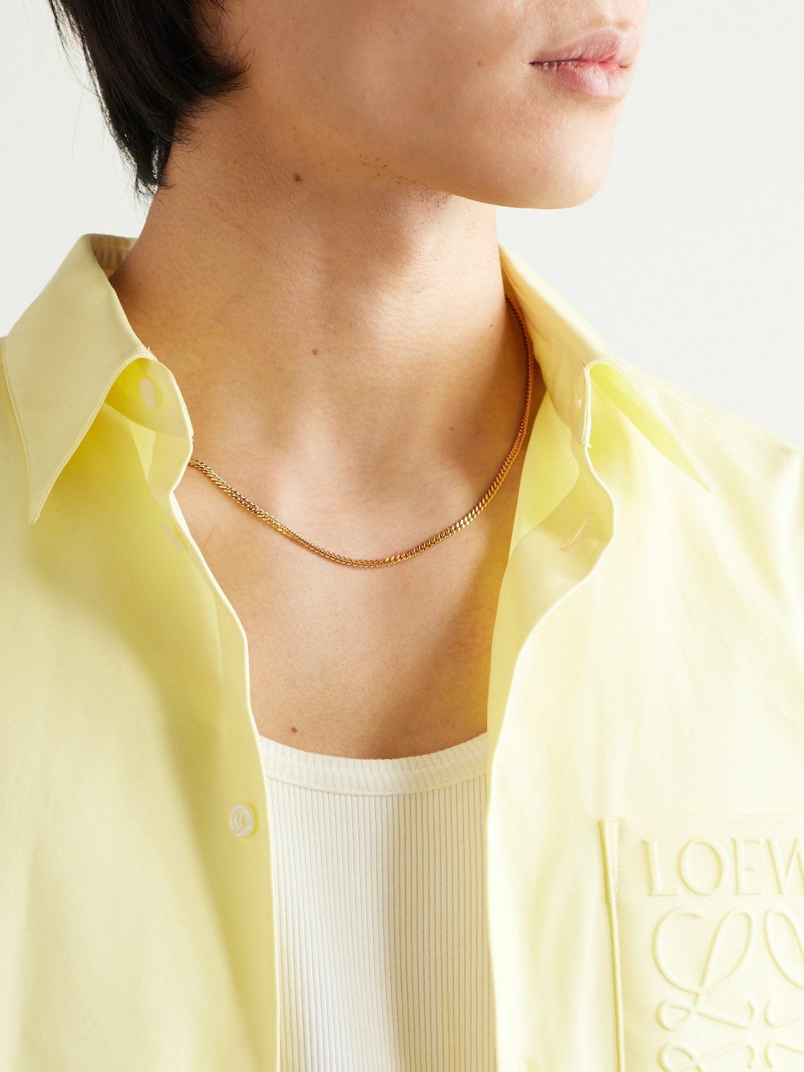 Tom Wood - Gold-Plated Chain Necklace Tom Wood