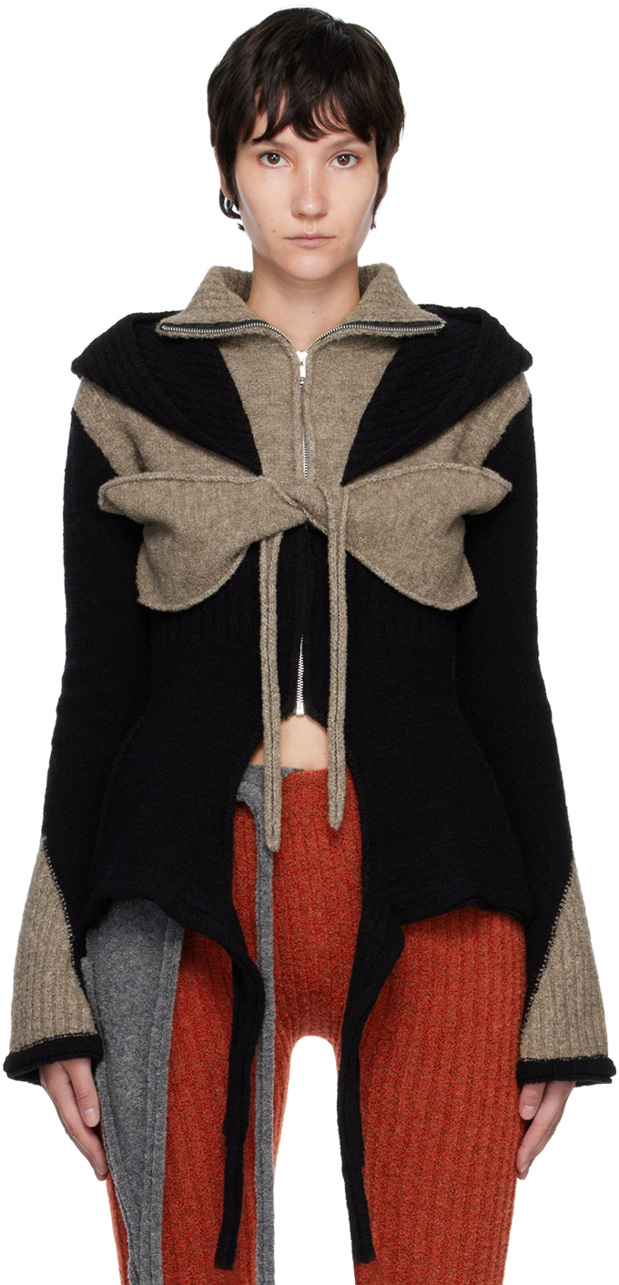 Ottolinger Black Layered Hoodie Ottolinger