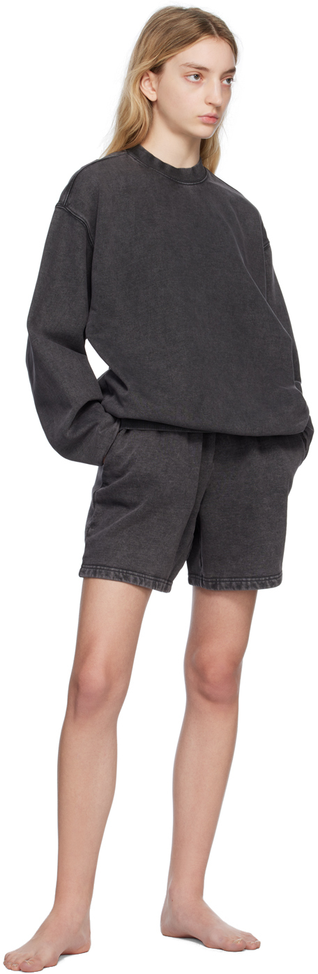 SKIMS Gray SKIMS Boyfriend Fleece Crew Neck Sweatshirt SKIMS