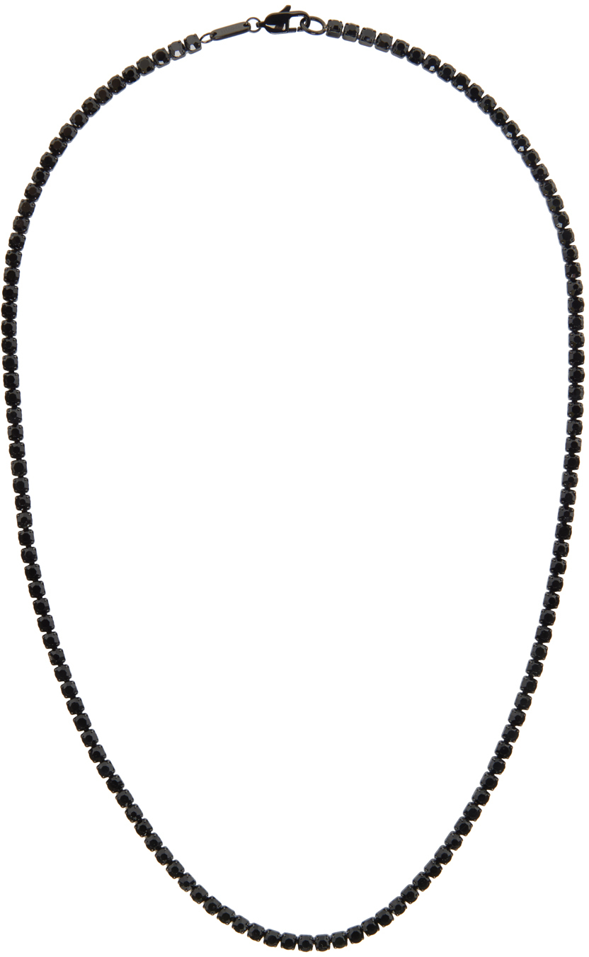 Hugo Black Beaded Necklace Hugo Boss