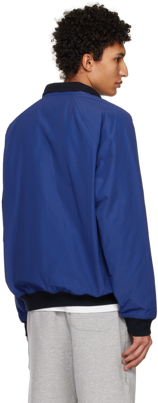 Polo Ralph Lauren Blue Raglan Sleeve Bomber Jacket Polo Ralph Lauren