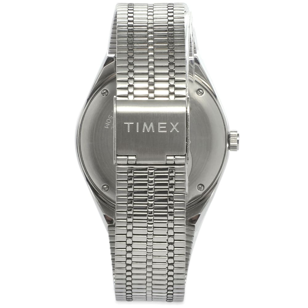 Timex Q Watch in Silver/Blue Timex