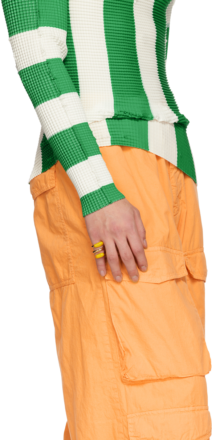 SUNNEI Gold & Orange Double Fusillo Ring Sunnei
