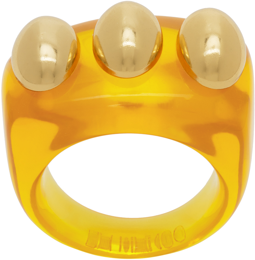 La Manso Orange Sunny Delight Knuckle Cluster Ring La Manso