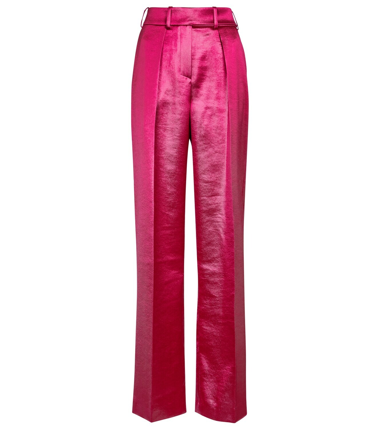 Alexandre Vauthier - High-rise straight-leg satin pants Alexandre Vauthier