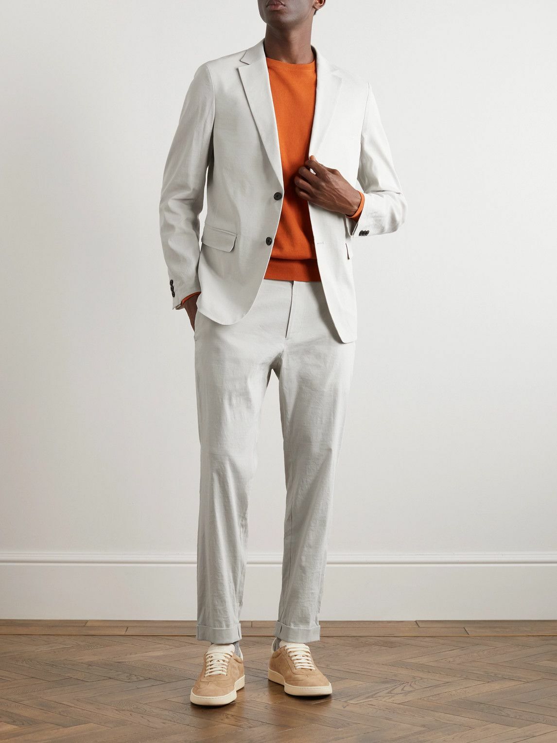 Theory - Clinton Linen-Blend Suit Jacket - Neutrals Theory