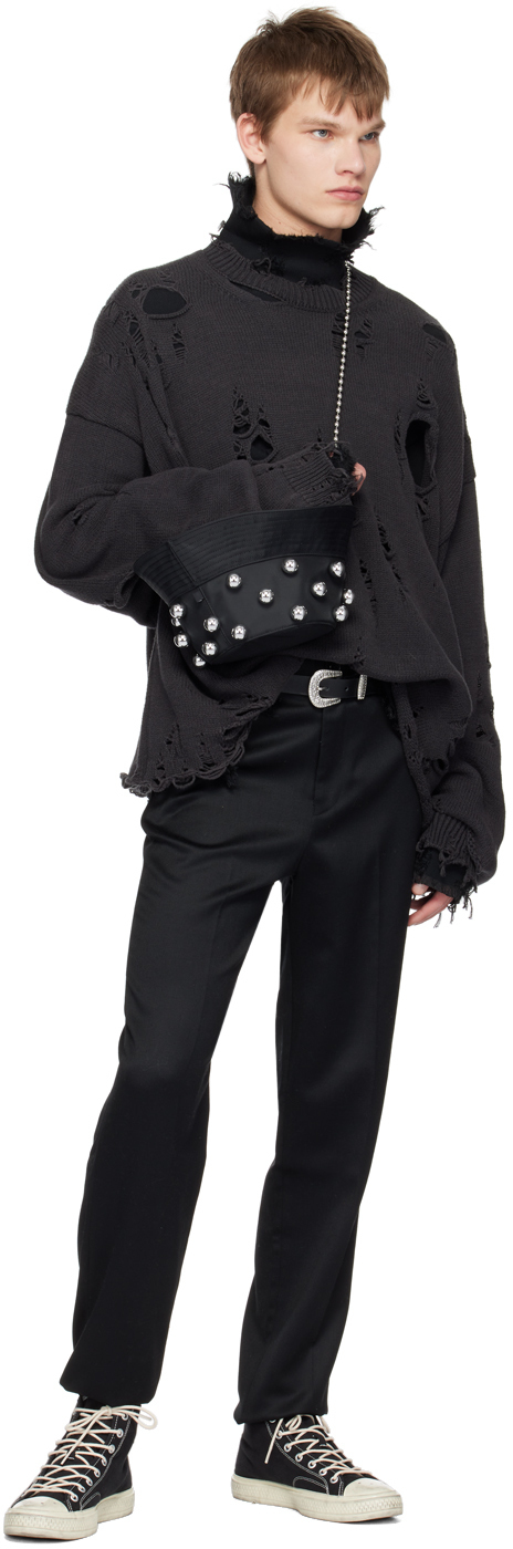 Doublet Black Destroyed Sweater Doublet