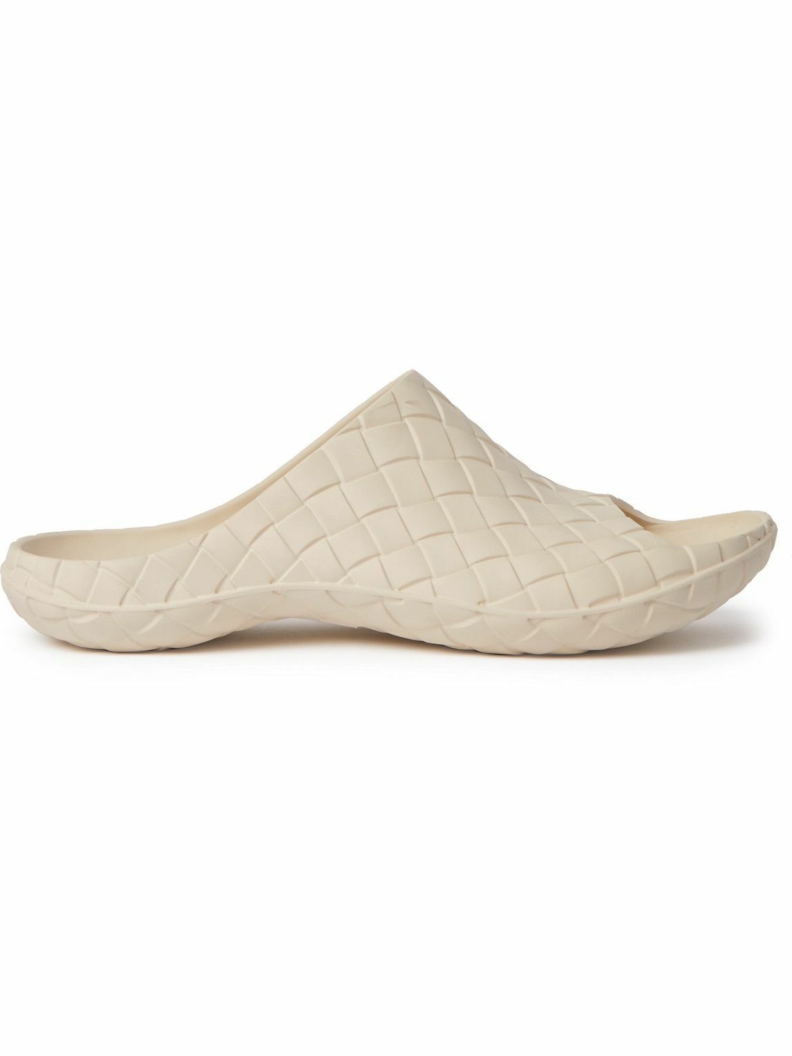 Bottega Veneta - Embossed Rubber Slides - Neutrals Bottega Veneta