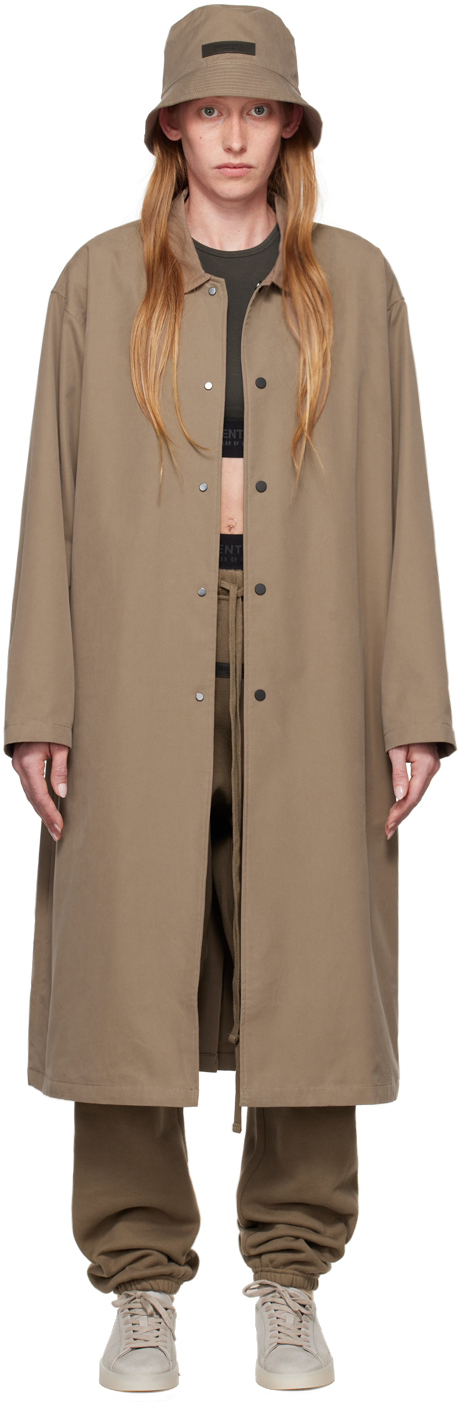 Essentials Brown Long Coat Essentials