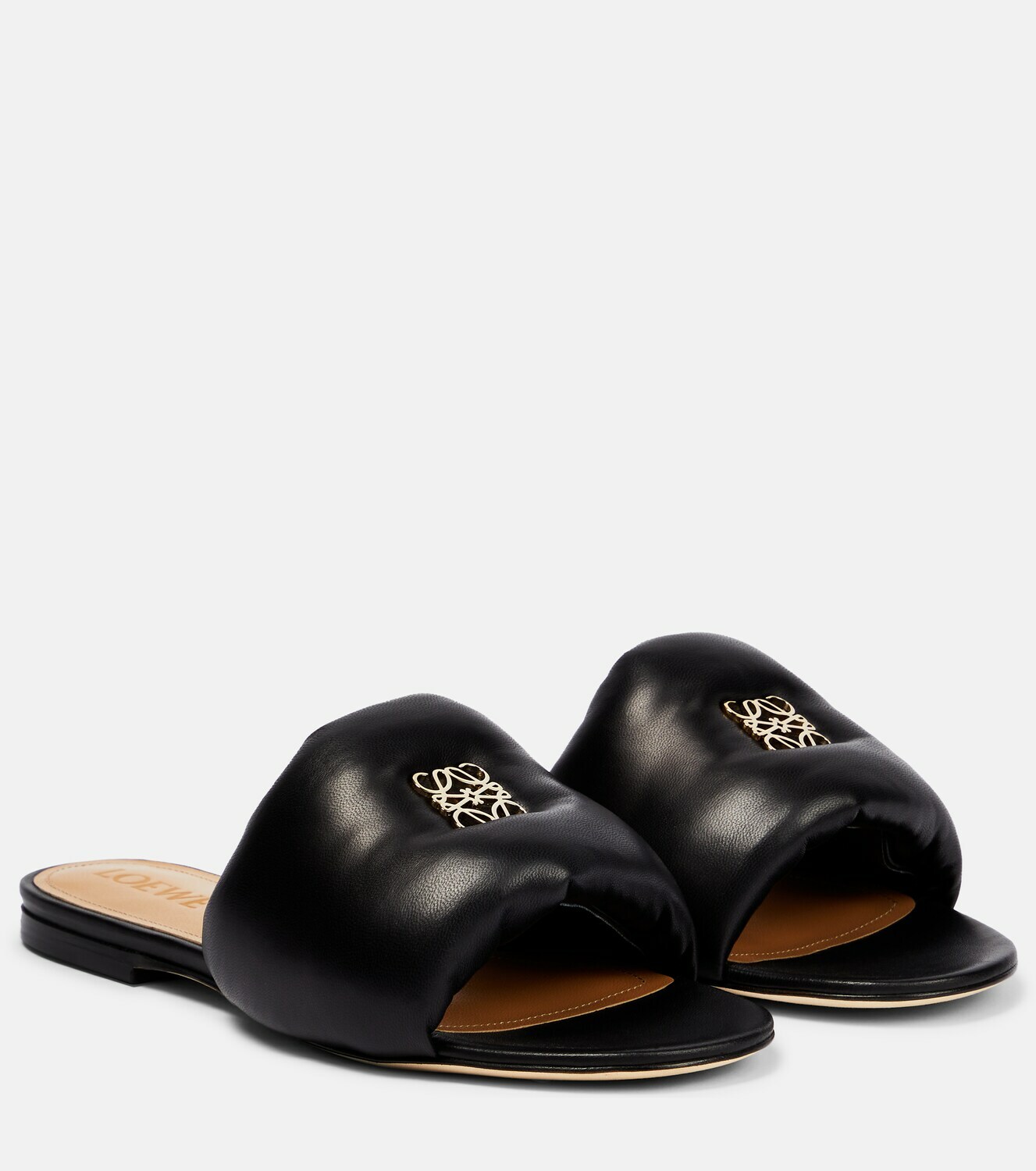 Loewe - Anagram leather slides Loewe