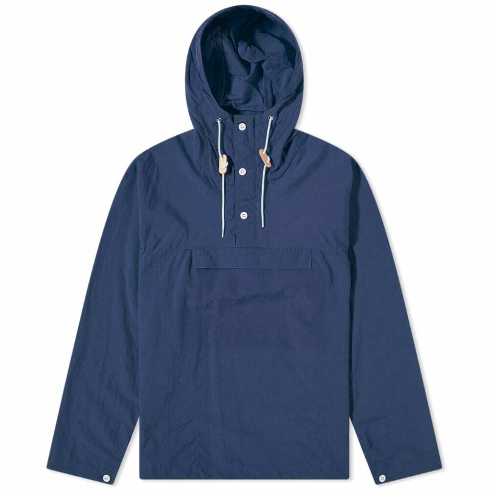 Battenwear Men's Packable Anorak in Navy Battenwear