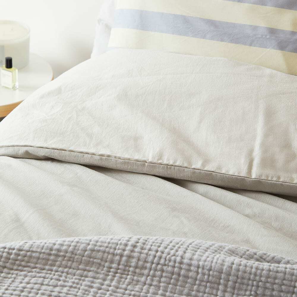 HAY Duo Double Duvet Cover in Grey HAY