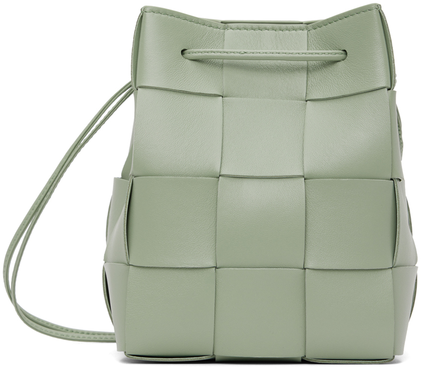 Bottega Veneta Green Cassette Cross-Body Bucket Bag Bottega Veneta