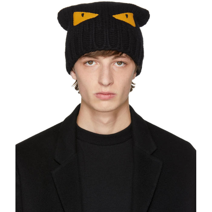 Fendi Black Monster Beanie Fendi