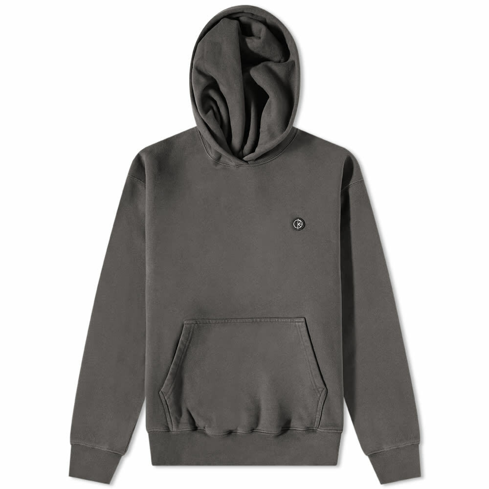 Polar Skate Co. Men's Patch Hoody in Dirty Black Polar Skate Co.