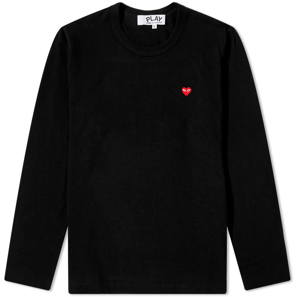 Comme des Garçons Play Women's Long Sleeve Small Logo Tee Comme des ...