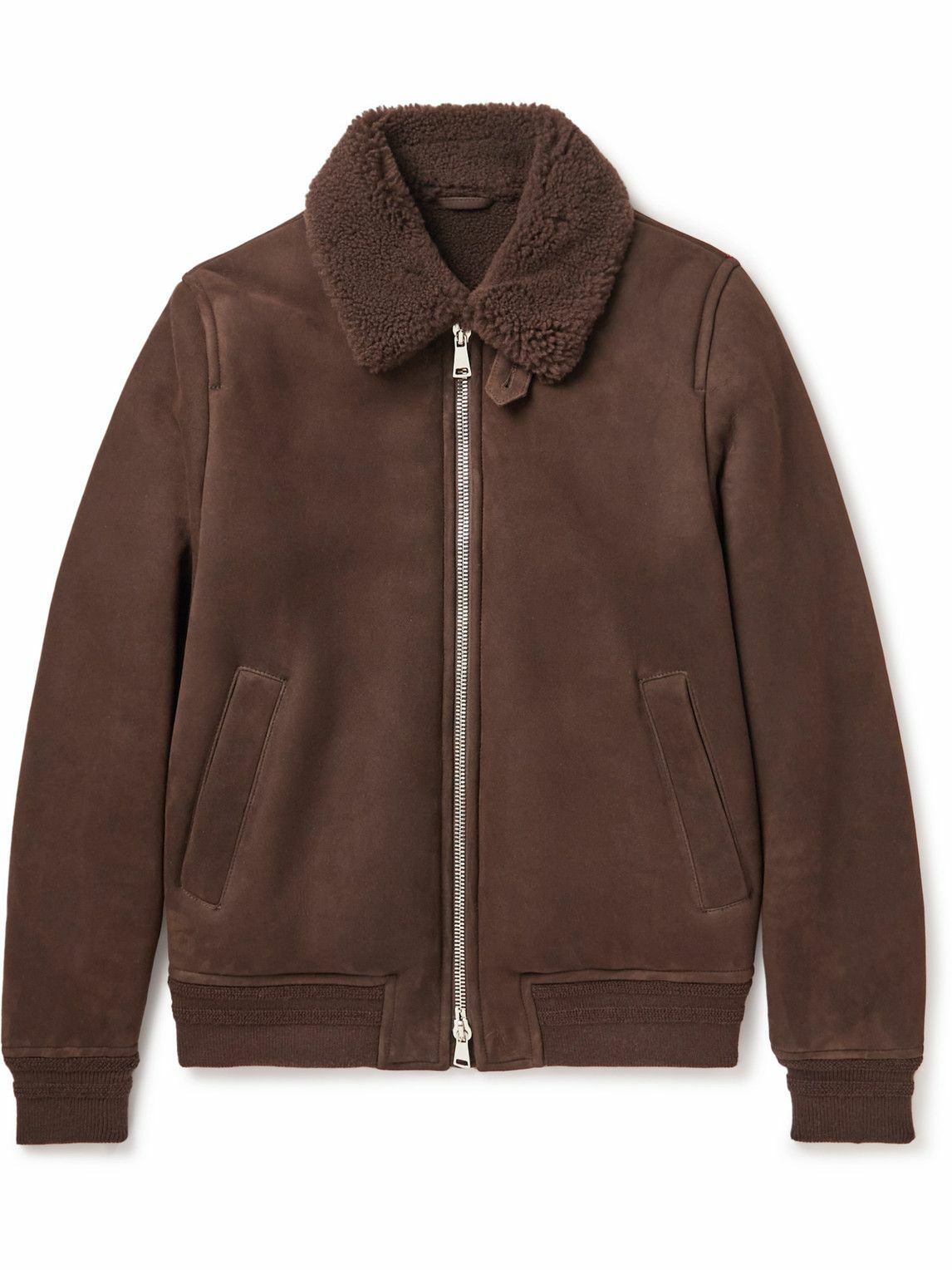 Kingsman - Shearling and Wool-Blend Jacket - Brown Kingsman