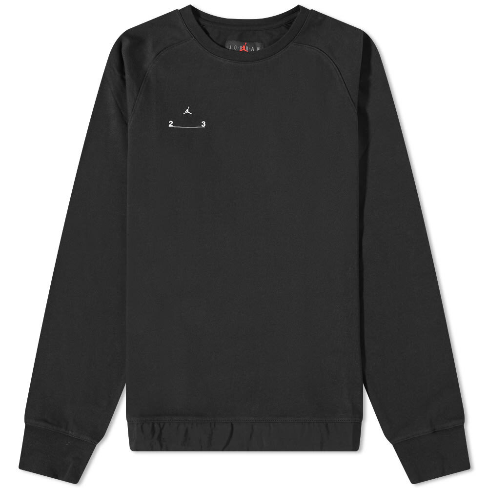 Air Jordan Men's 23 Engineered Crew Sweat in Black Nike Jordan Brand