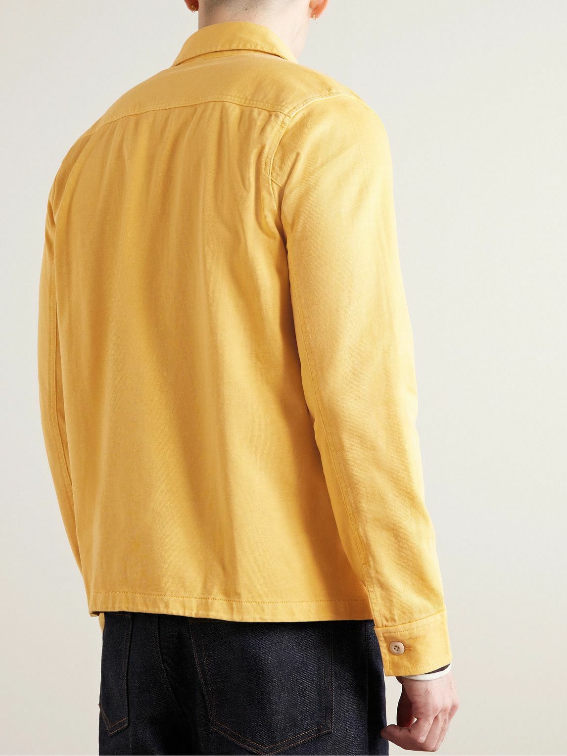 Faherty - Cotton-Jersey Shirt Jacket - Yellow Faherty