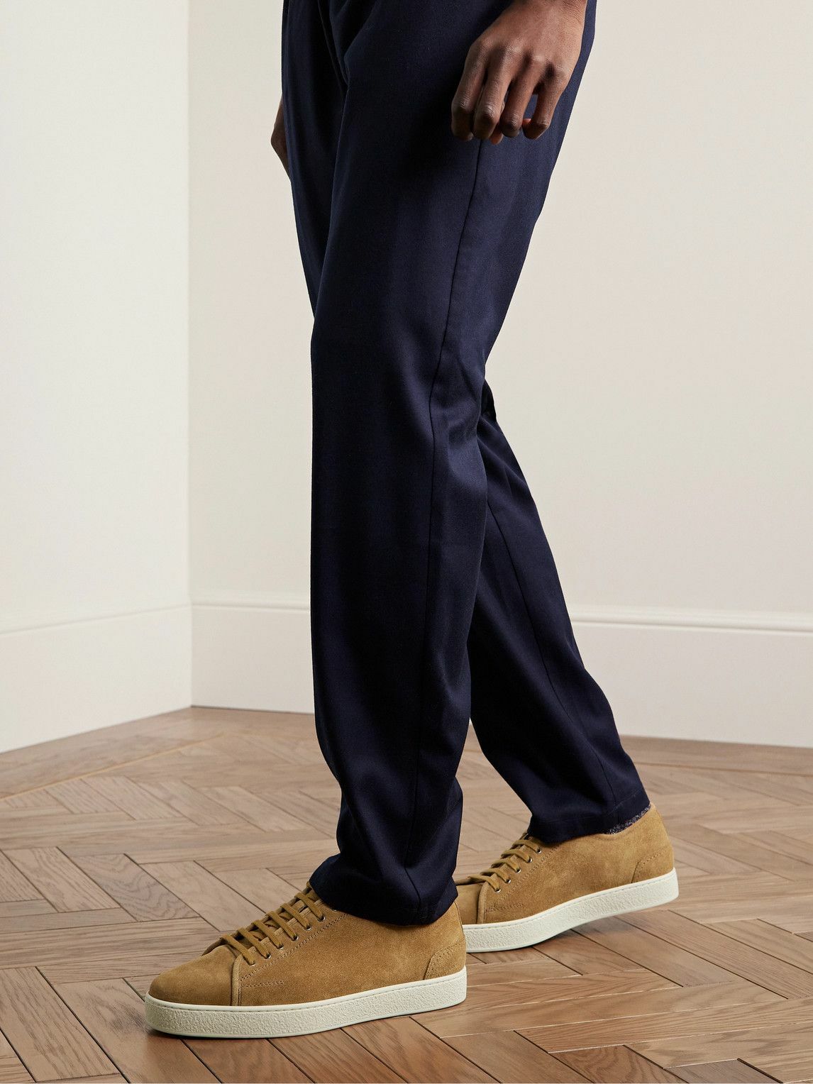 John Lobb - Stockwell Suede Sneakers - Brown John Lobb