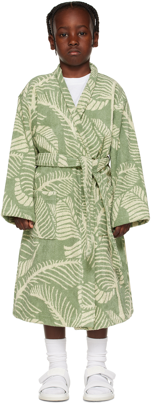 OAS Kids Green Banana Leaf Bathrobe OAS