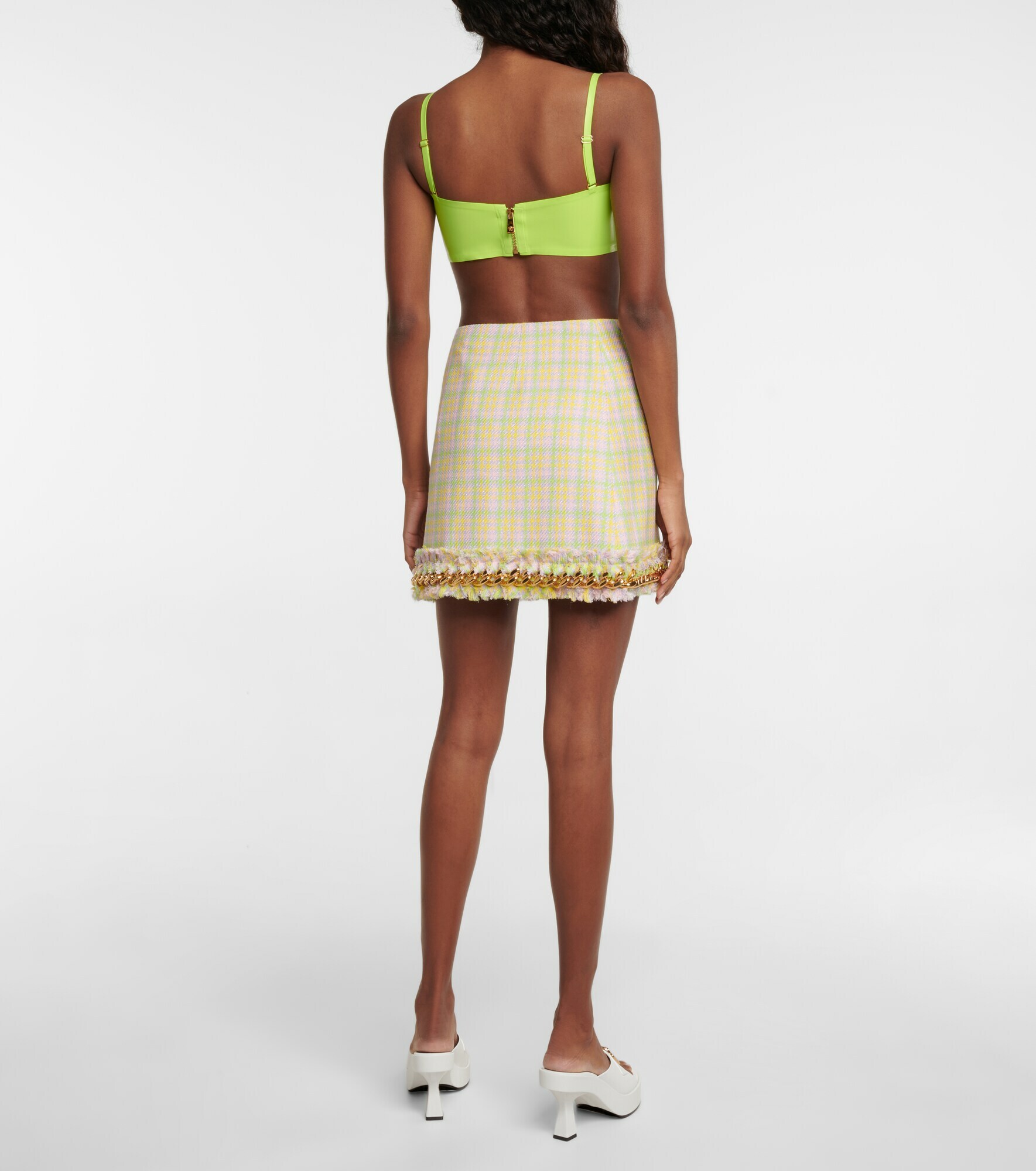 Versace - Medusa latex bralette Versace