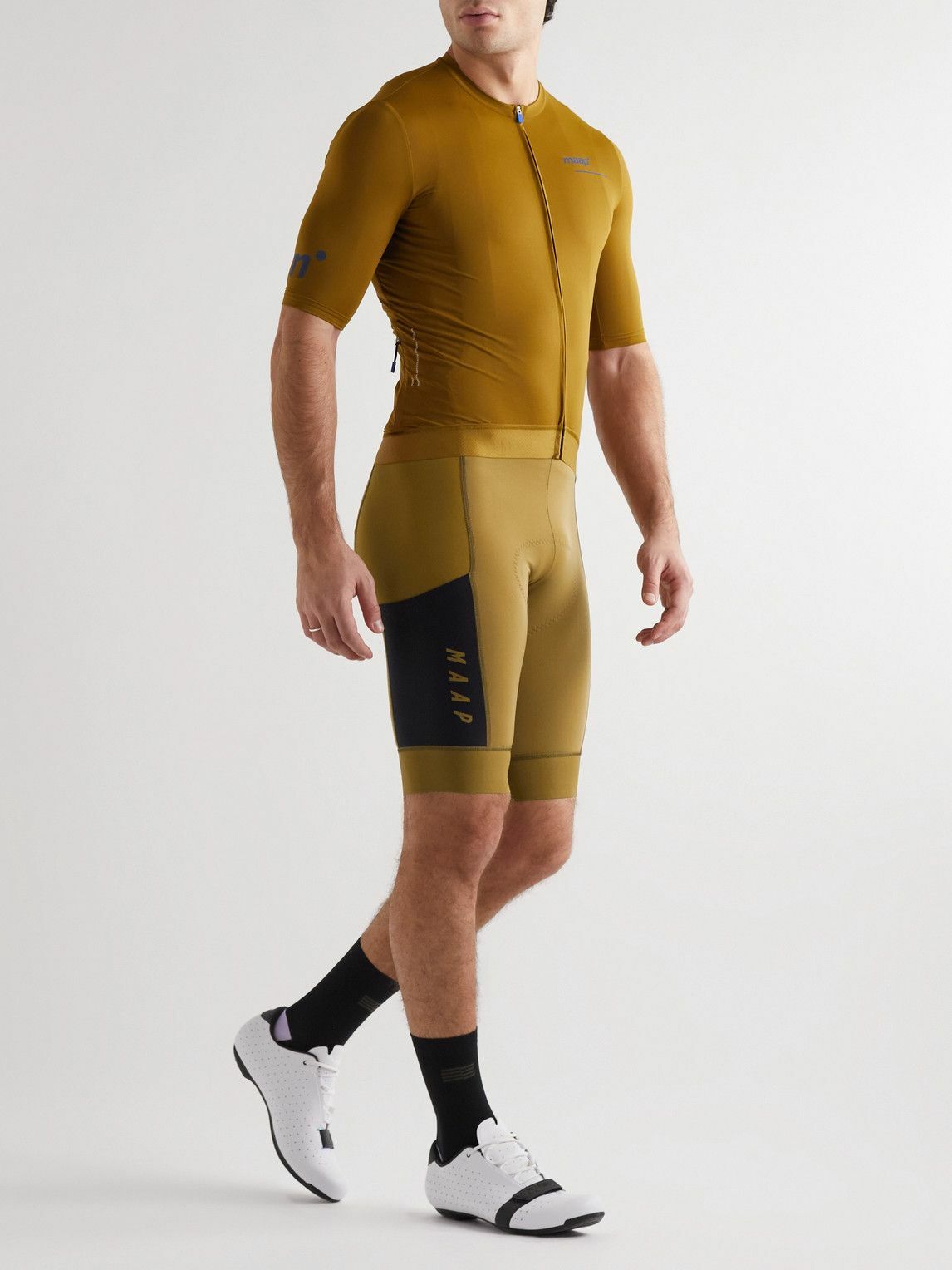 MAAP - Alt_Road Cargo Mesh-Trimmed Stretch-Jersey Cycling Bib Shorts ...