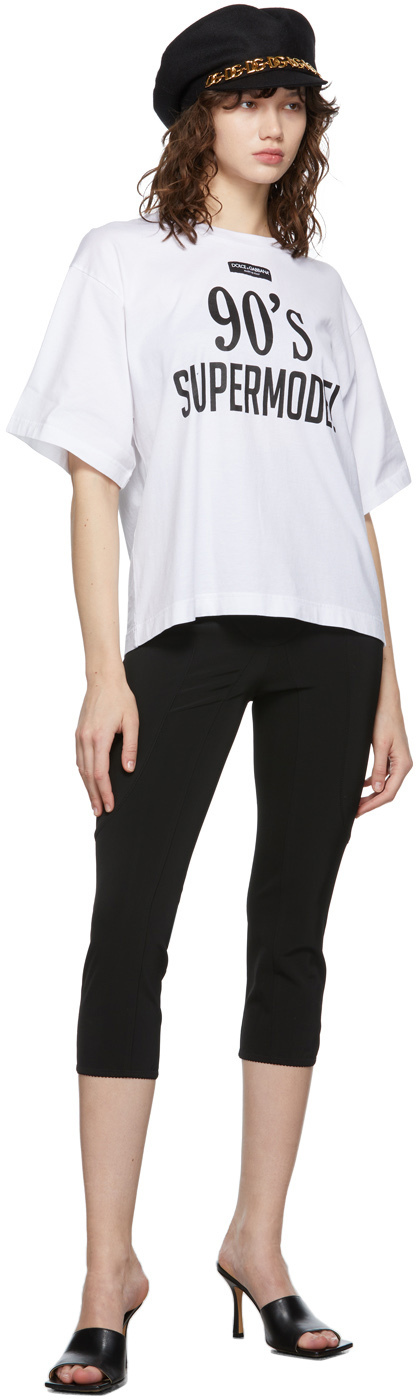 Dolce & Gabbana White '90s Supermodel' T-Shirt Dolce & Gabbana