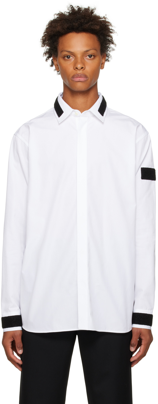 Balmain White Velcro Shirt Balmain