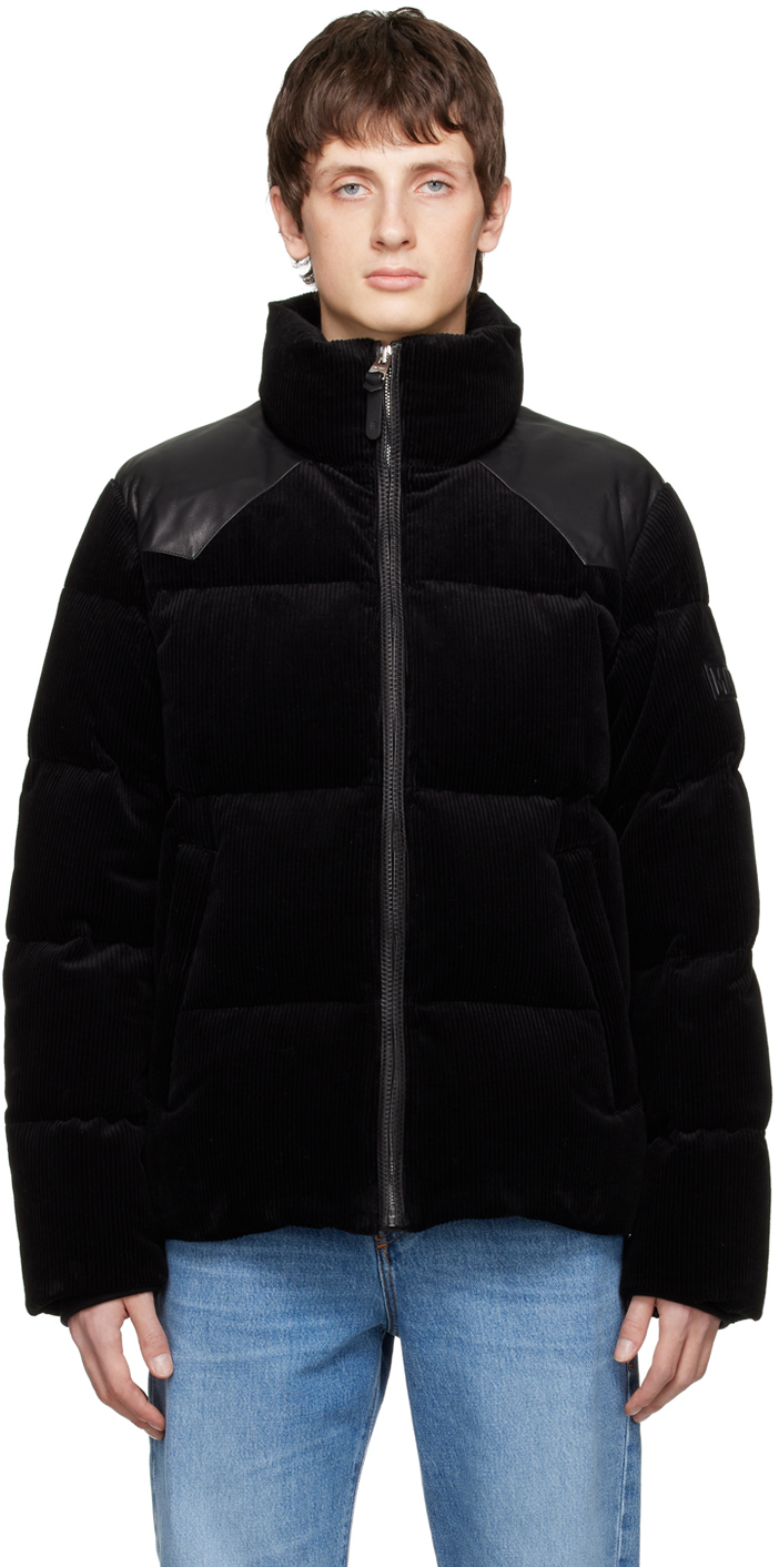 Mackage Black Corduroy Down Jacket Mackage