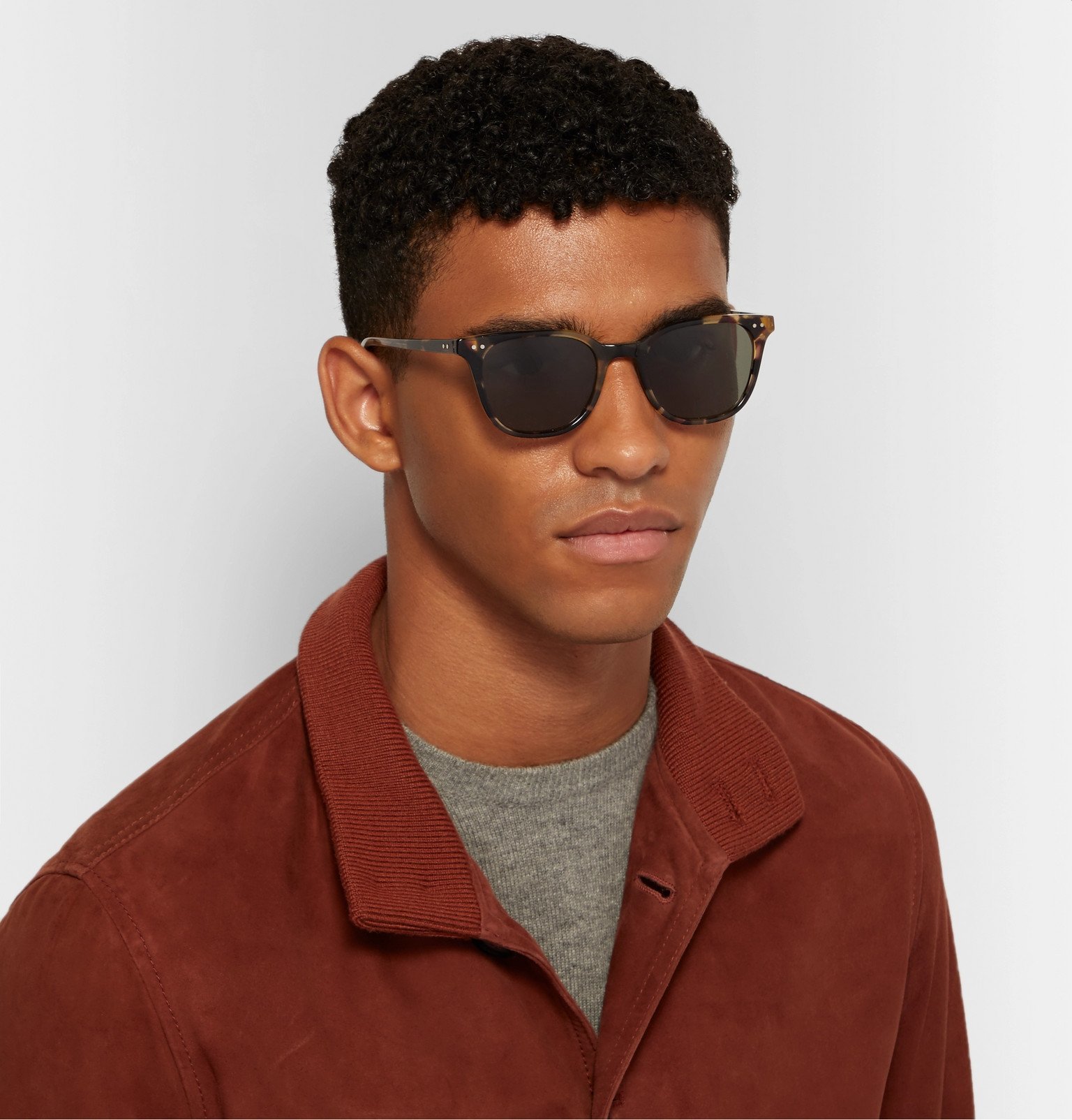 Moscot - Loren Round-Frame Tortoiseshell Acetate Sunglasses - Brown Moscot
