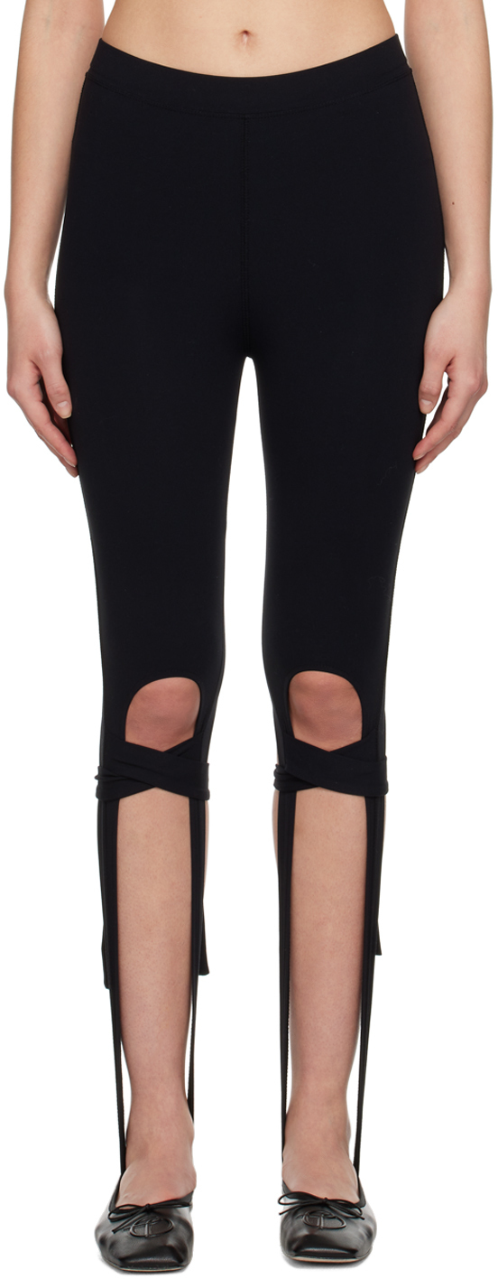 TheOpen Product Black Strap Leggings TheOpen Product