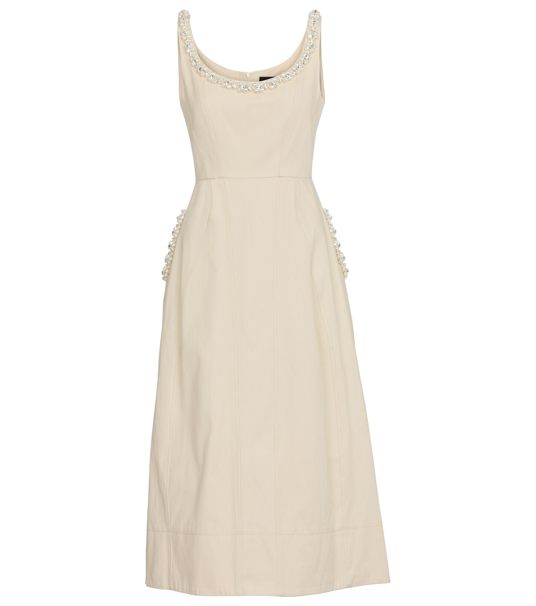 Simone Rocha - Embellished cotton midi dress Simone Rocha