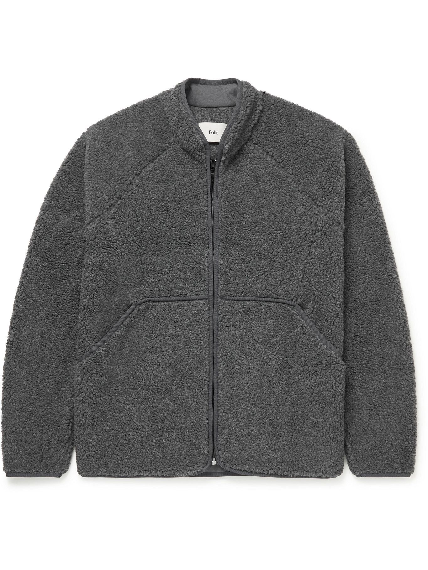 Folk - Puzzle Fleece Jacket - Gray Folk
