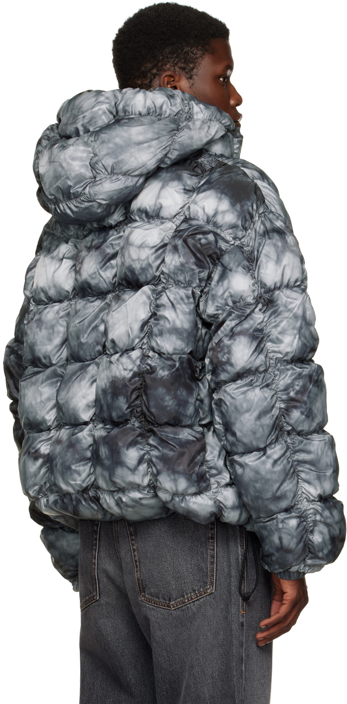 Diesel Gray W-Ralle Down Jacket Diesel