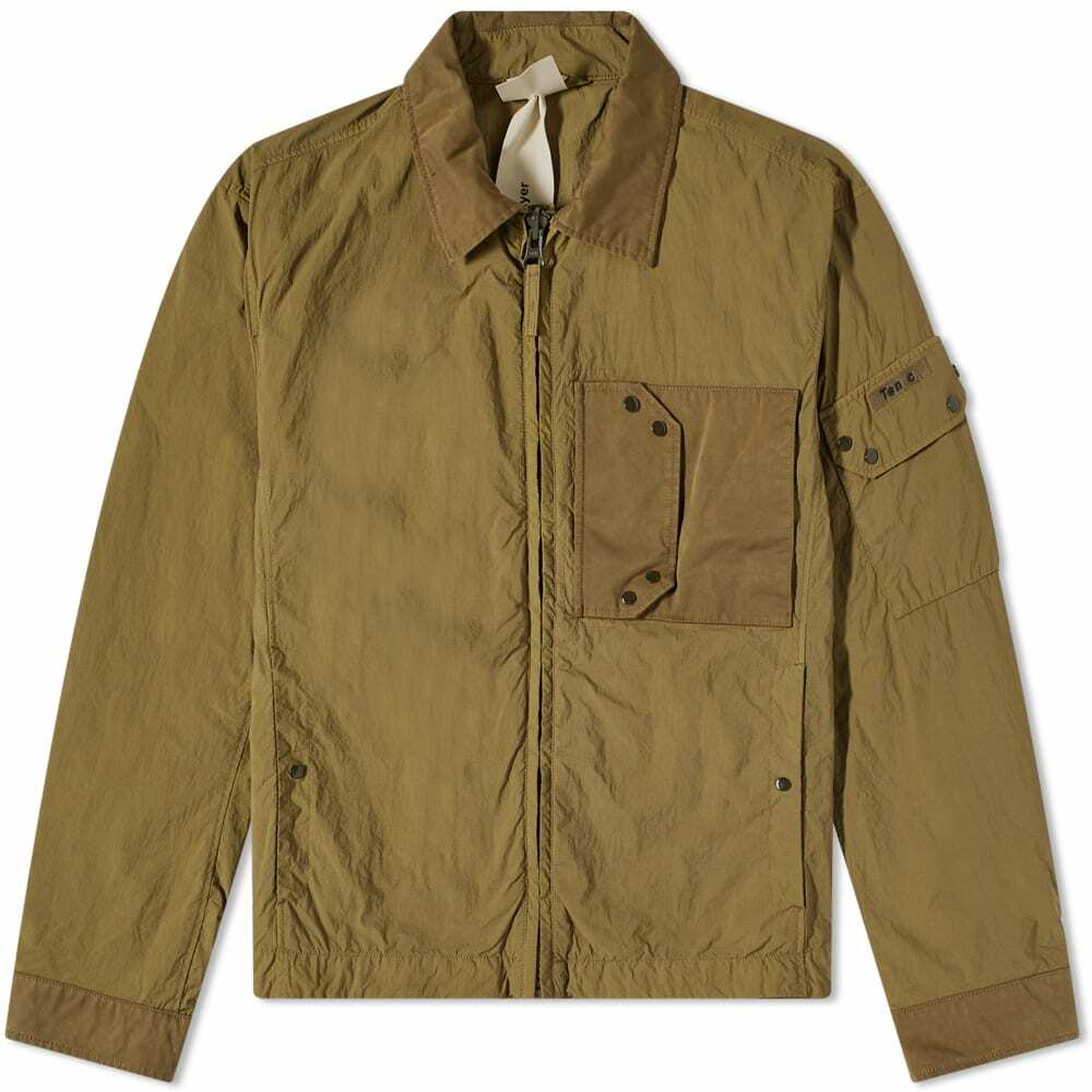 Ten C Men's Mid Technical Shirt Jacket in Olive Ten C