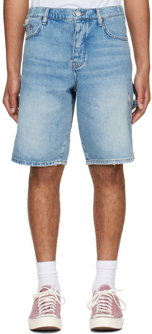 Frame Blue Denim Shorts Frame Denim