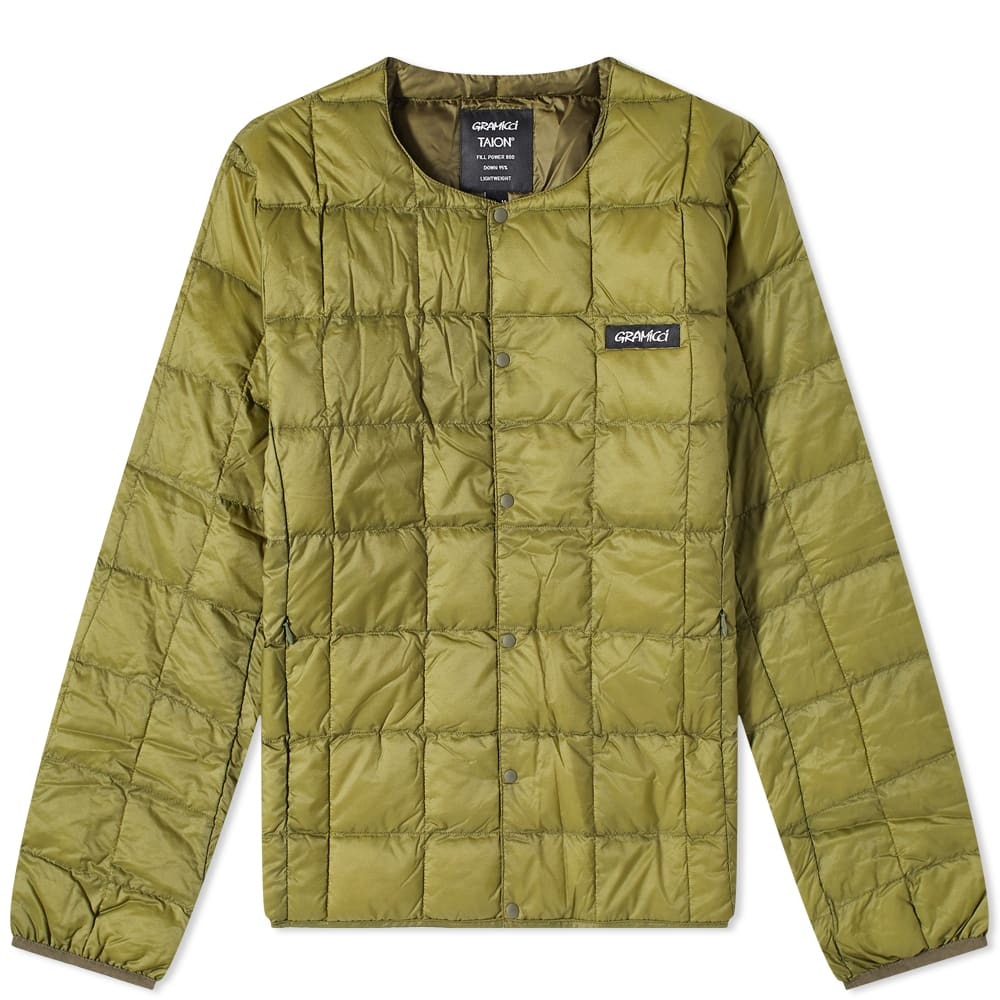 Gramicci x Taion Down Liner Jacket in Olive Gramicci