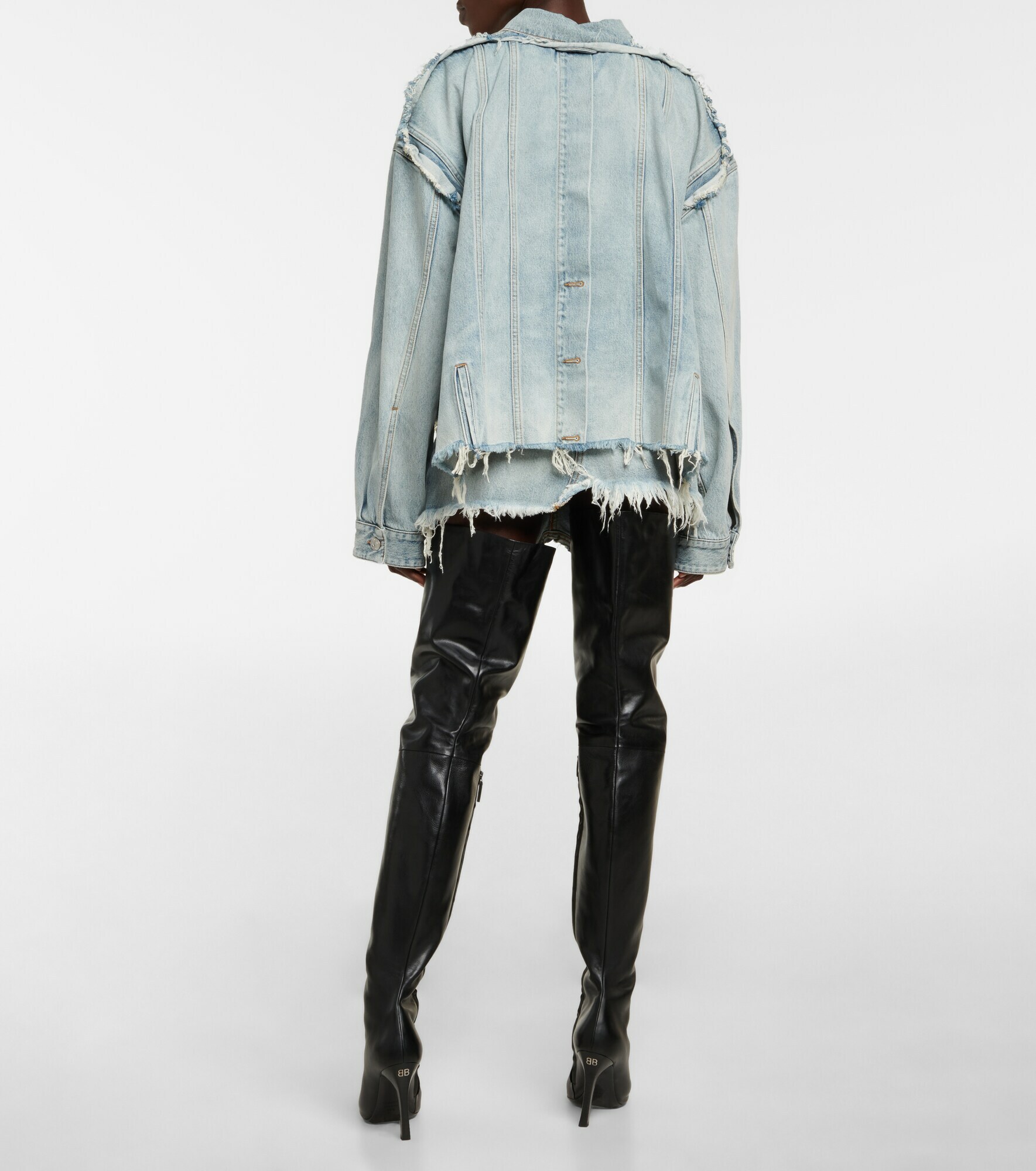 Balenciaga - Deconstructed oversized denim jacket Balenciaga