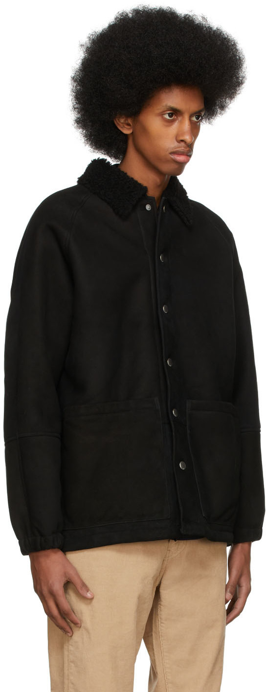 YMC Black Sheepskin Jocks Jacket YMC