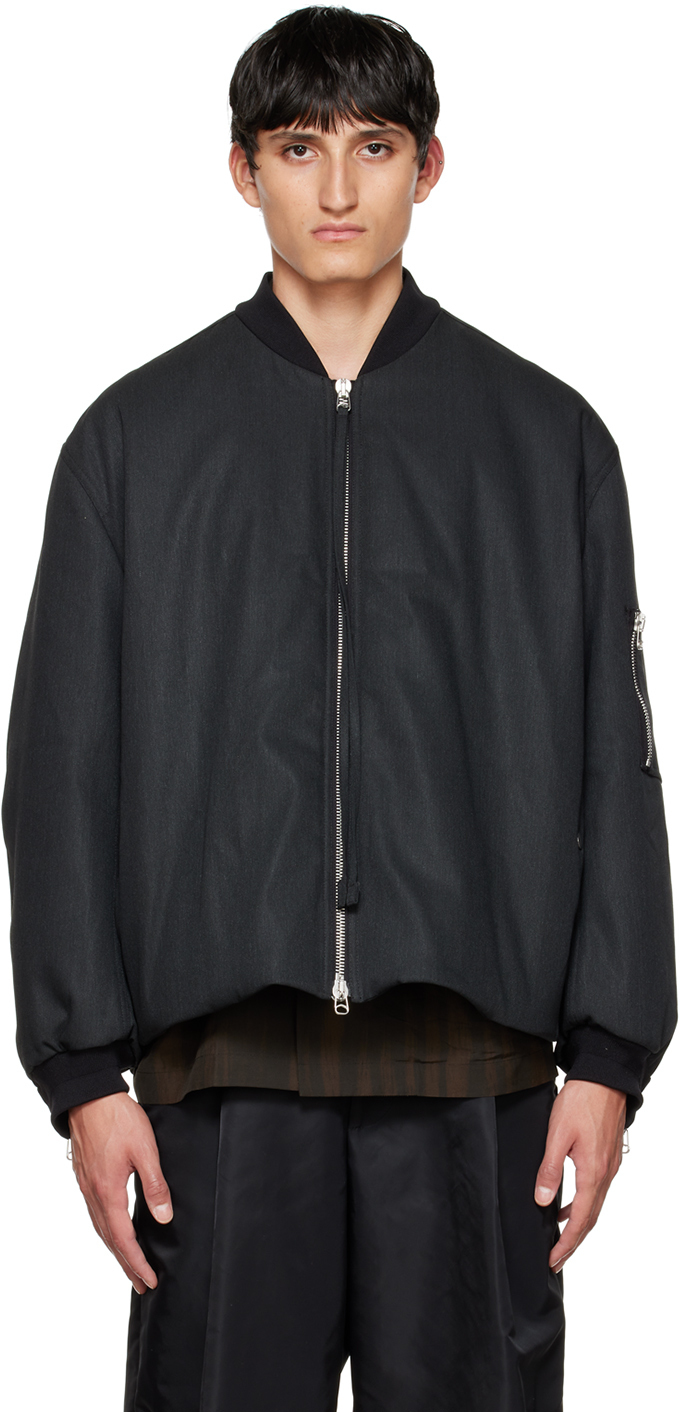 OAMC Black Vega Insulated Bomber Jacket OAMC