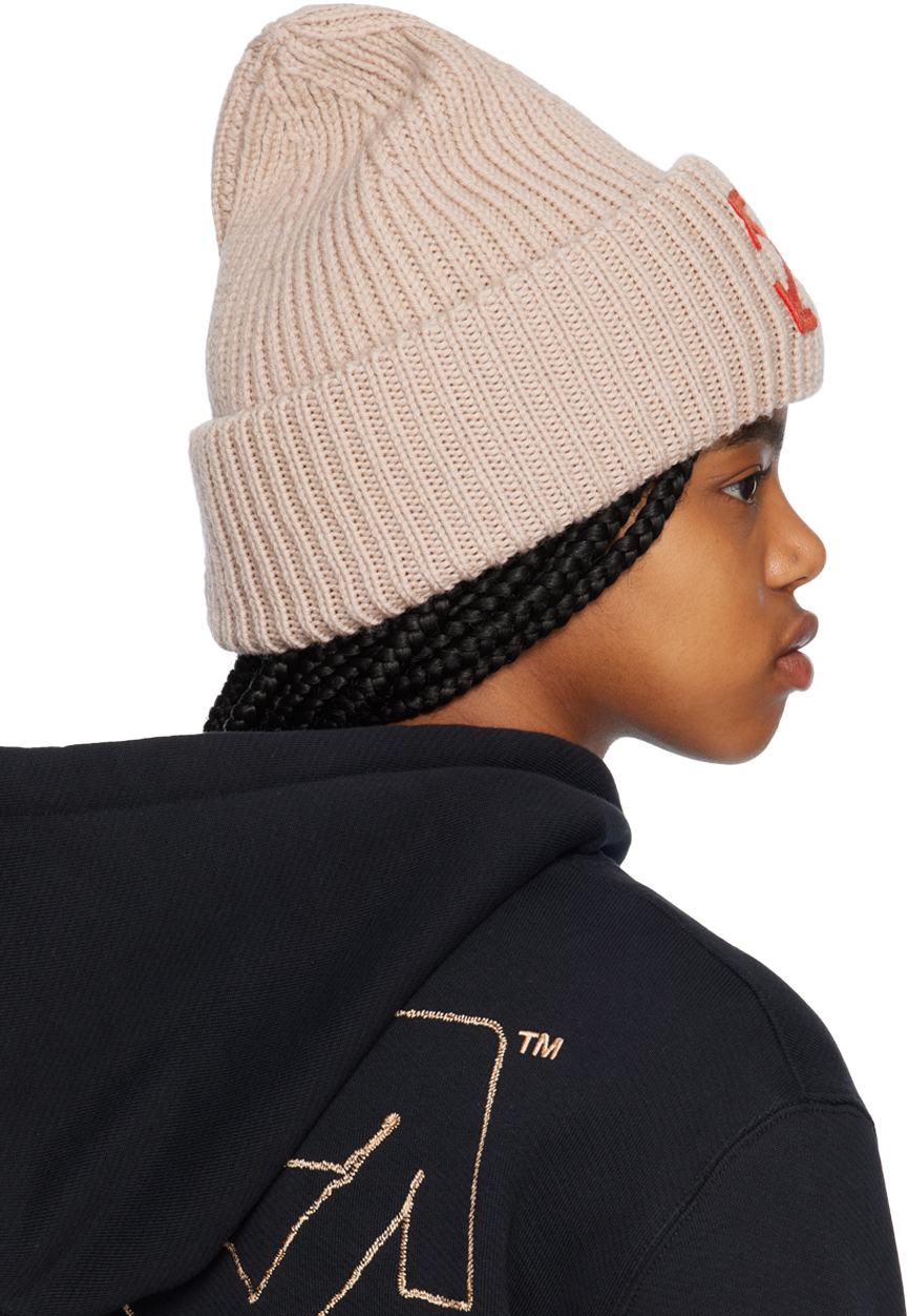 Off-White Beige Arrow Beanie Off-White