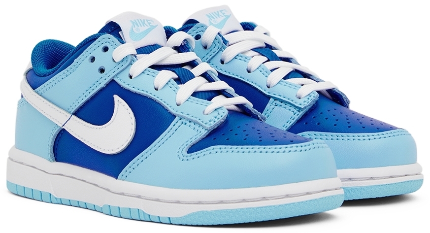 Nike Kids Blue Dunk Low Little Kids Sneakers Nike